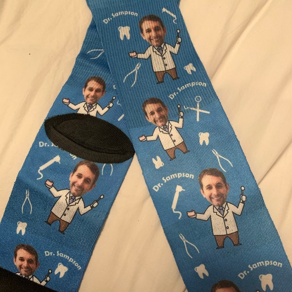 Personalized Dentist Socks, Funny Dentist Socks for Men, Custom Dentist ...