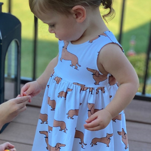 Doxie 'butters' Dress Dachshund Outfit, Weiner Dog Clothes, Doxie Dress ...