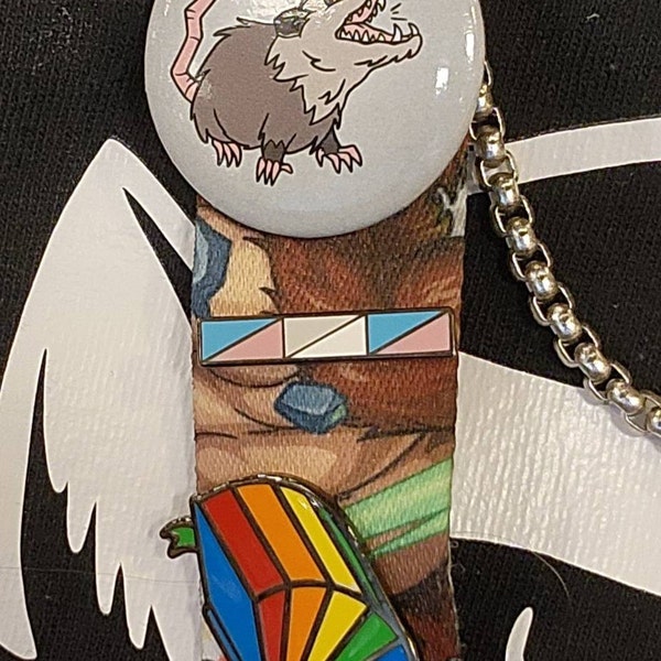 Transgender Bar Pin — Subtle Trans Pride Flag Enamel Accessory Agender ...