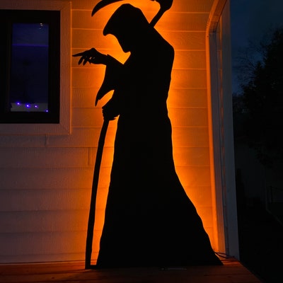 7.1ft Grim Reaper Template When Made. Printable Trace and Cut Halloween ...