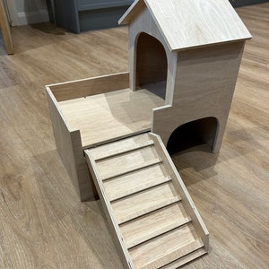Two Tower Turrets for Rabbit Play House Exercise Small Animal House ...