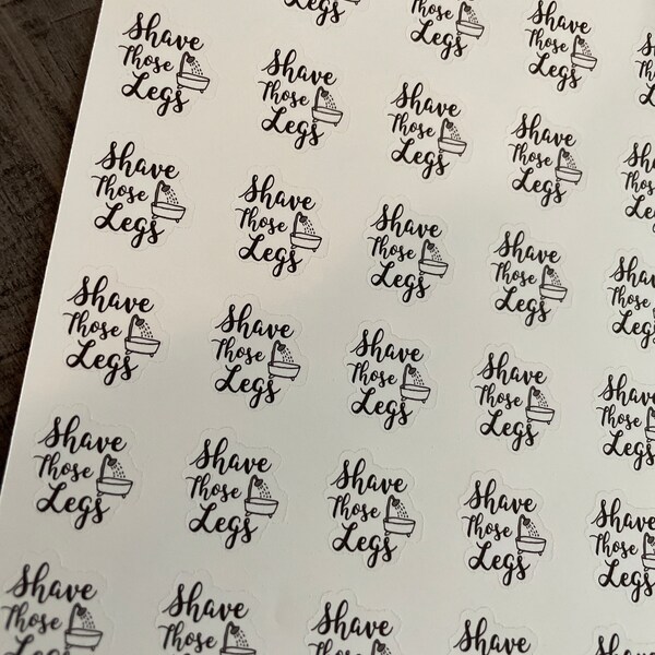 Shave Those Legs Functional Stickers - S047 • to Do Stickers for Use in ...