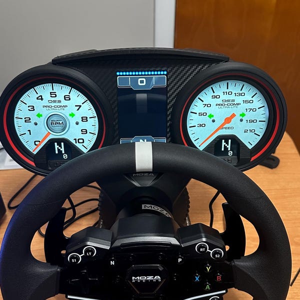 Sim Racing Dashboard DDU: Triple Screen Touchscreen Gauge - Etsy