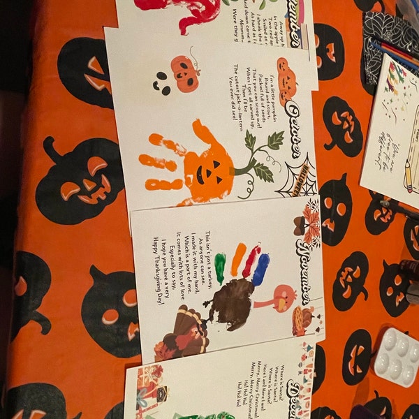 Handprint Memory Book for Prek, Preschool, Kindergarten, 1st Grade ...