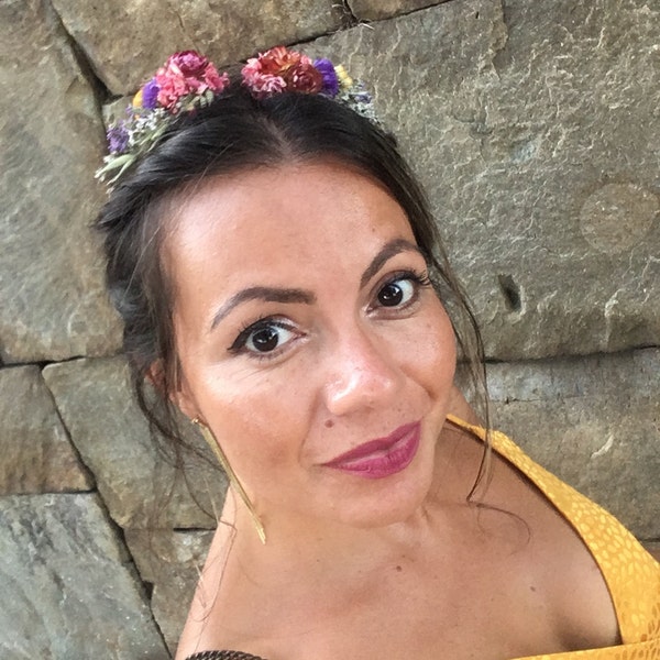 One Floral Hair Clip. Made in Any Colour From Dried Flowers. Festival ...