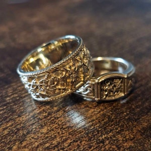 Medieval Battlefield Ring, Medieval Knight Ring, Gothic Ring, Silver ...