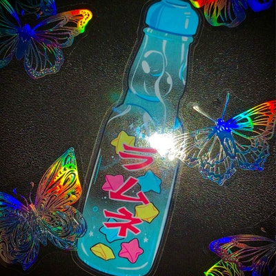 Ramune Clear Vinyl Sticker - Etsy