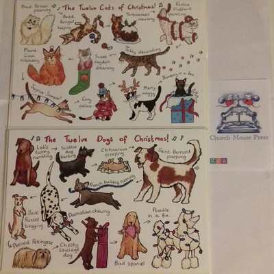 The Twelve Cats of Christmas... A Christmas Card for Cat Lovers - Etsy