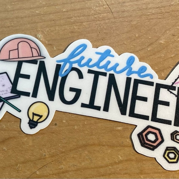 Future Engineer Sticker, Engineering Major, Gift for Science Major ...