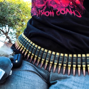 Bullet Belt,punk Belt,gothic Belt,heavy Metal Bullet Belt,punk Fashion ...