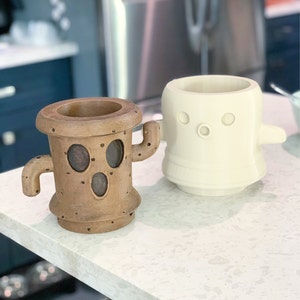 3D Printed Hand-painted Gyroid Lloid Succulent Planter Vase | Etsy