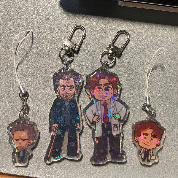 1.5 Inch House MD Glitter Acrylic Charm Keychains - Etsy