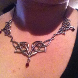 Elven Necklace Jewelry Handmade Elf Necklace and Earring With Swarovski ...