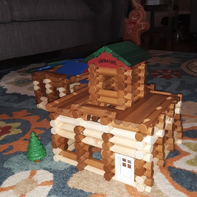 250 Piece Handmade 'lincoln Logs' Extra Large Set - Etsy