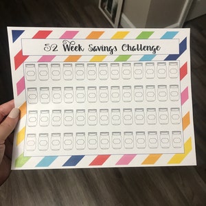 52 Week Savings Tracker / Printable Savings Tracker / Budget Binder ...