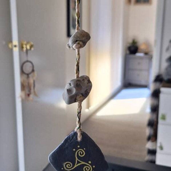 Scottish Hanging Hag Stones | Lucky Hagstones | Door, Window Protection ...