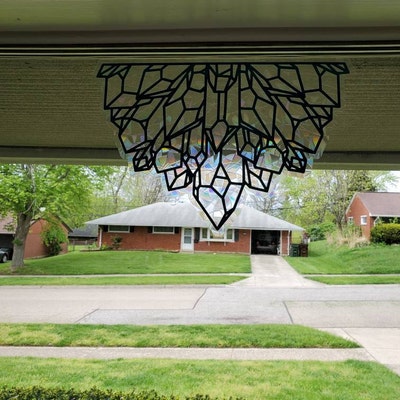 XL Crystal Arch Glass Window Static Cling // Produces Rainbows ...