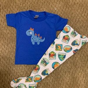 BUNDLE Girl and Boy RAWR Dinosaur Sketch Machine Embroidery Design File ...