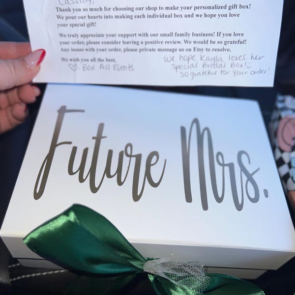 Bridal Gift Box, Bride to Be Gift Box, Personalized Bridal Gift Box ...