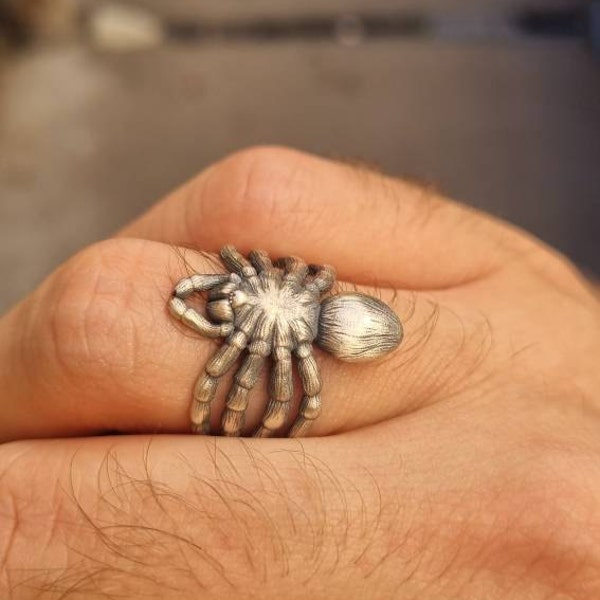 Greek Spartan Warrior Unique Signet Ring for Men in Silver, Vintage ...