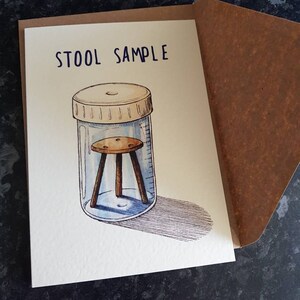 Stool Sample Card Funny Get Well Soon Card Card for a Doctor or Nurse ...