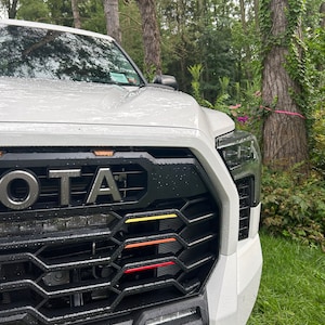 Tufskinz TRD Grille Tri-color Line Inserts Fits 2022-2024 Tundra & 2023 ...