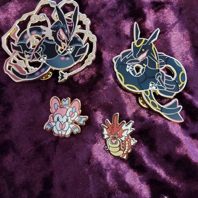 Myuna's XXL Shiny Rayquaza Pin Big Fanart Sky Dragon Legendary Hard ...