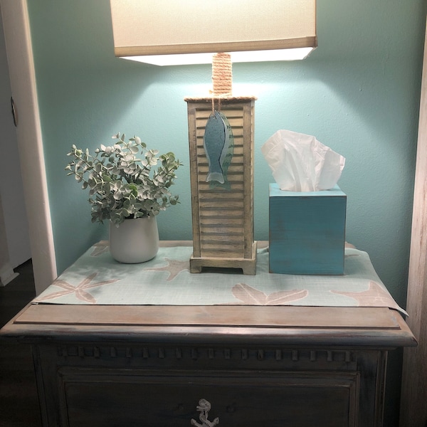 Wooden Tissue Box in Bird Egg Blue ~ Tissue Cover ~ Square Tissue Box ...