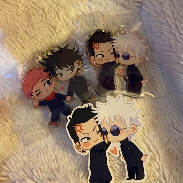 JJK Anime Keychains - Etsy