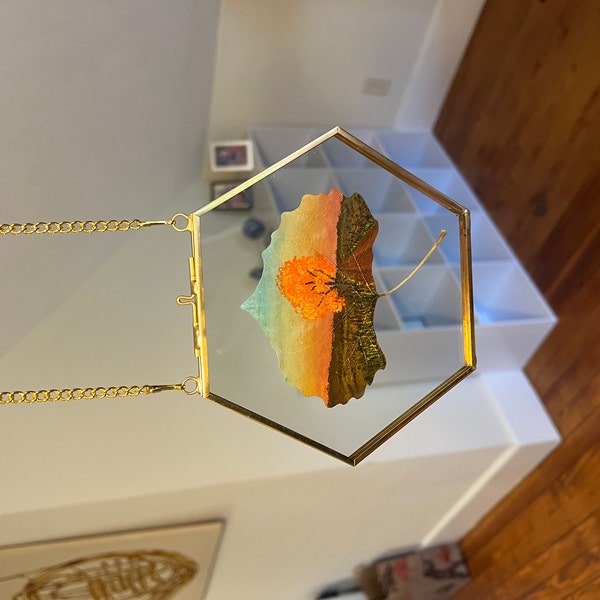 Nature-inspired Leaf Art Print, Botanical Wall Decor, Hand-painted Leaf ...