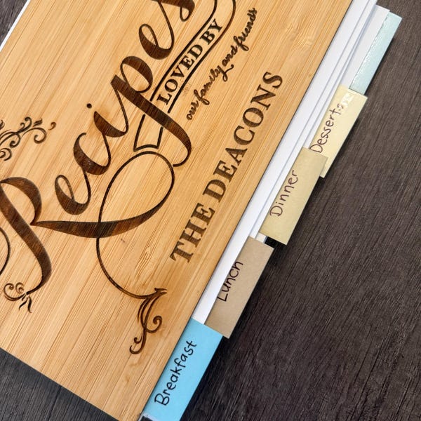 5x8 Blank Tab Dividers Index Card Binder, Choose Mix or Solid Colors - Etsy