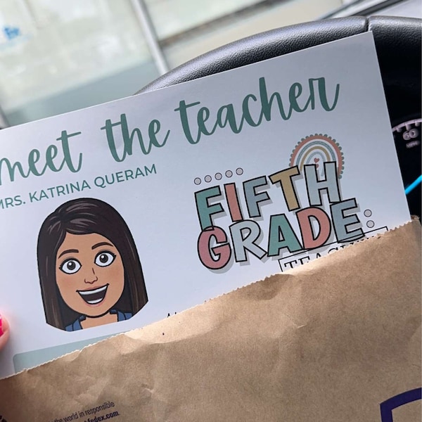 Meet the Teacher Pastel Rainbow I Fifth Grade Teacher I Boho Teacher I ...