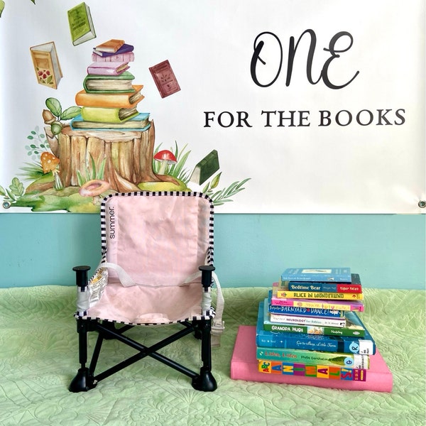 BOOK PARTY Personalized Birthday Backdrop - Book Club Party Backdrop ...