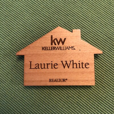 Custom House Shaped Name Tag - Etsy
