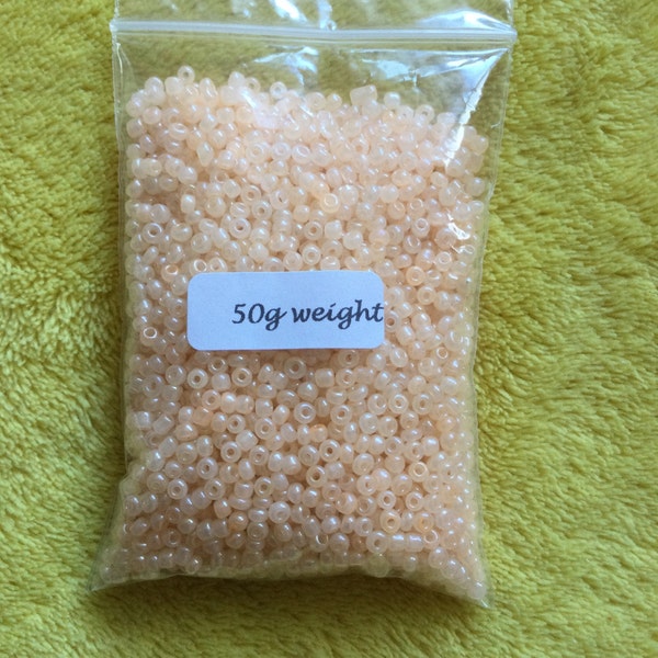 50g 2mm Seed Beads Pearlised Mix - Beautiful Glass Beads Perfect for ...