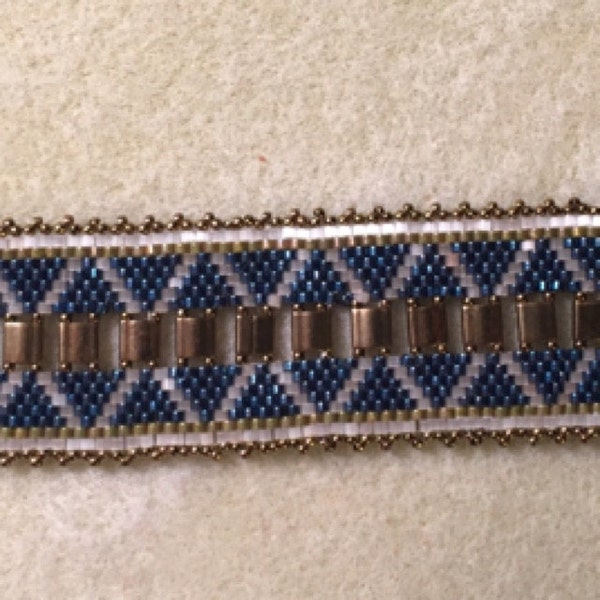 PATTERN Tila Triangle Peyote Word Chart With Spacing for Tila Beads - Etsy