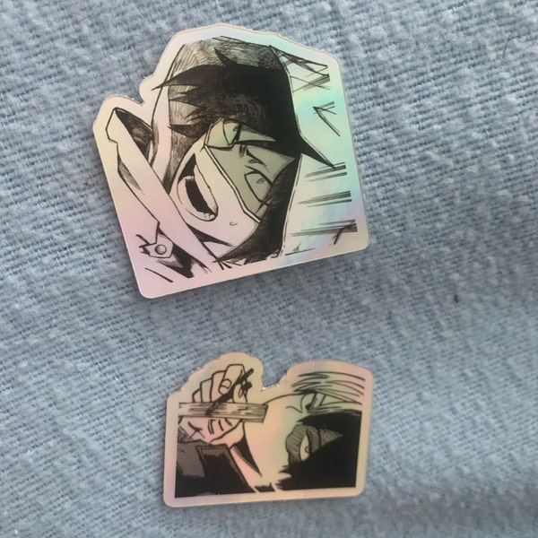 My Hero Holographic Todoroki Shoto Eating Soba Sticker - Etsy