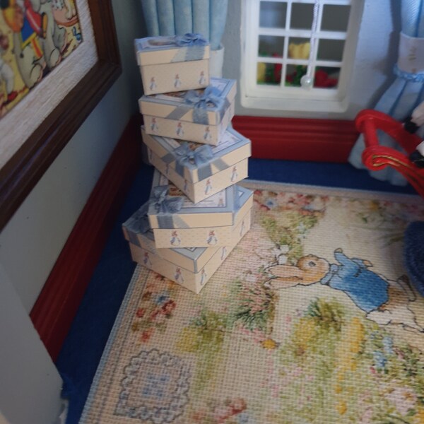 Peter Rabbit Box, Set of Boxes, Yellow and Blue Color, Beatrix Potter ...