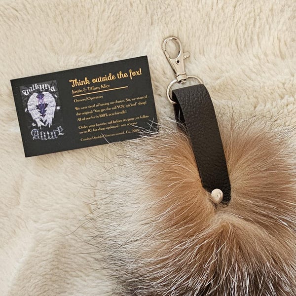 Eco Friendly Blue Fox Tails - Etsy