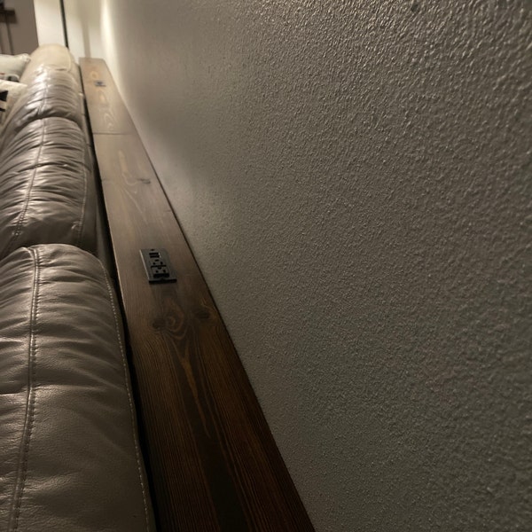 Powered Wood Console Table 5 Inches Deep | Behind the Sofa Table With ...