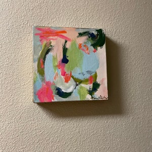 Abstract Art Original Painting Extra Large Focal Point Green Blue Rust ...