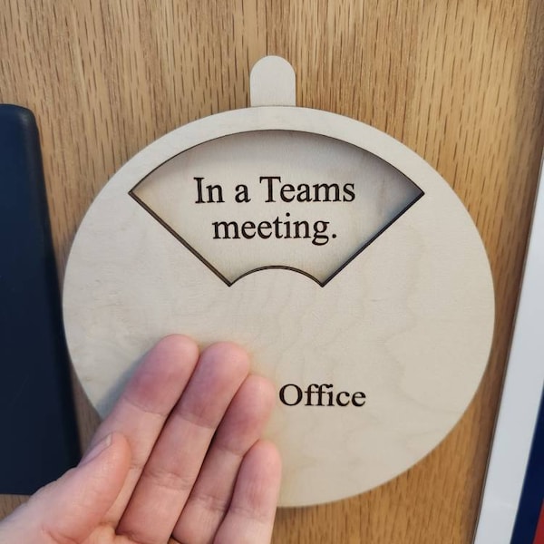 Personalized Work From Home Privacy Sign - Wood Custom Do Not Disturb ...