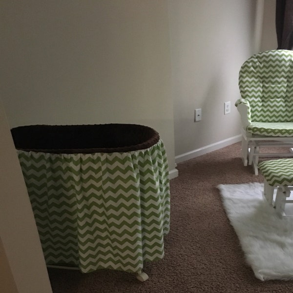Custom Chevron and Minky Bassinet Covers - Etsy