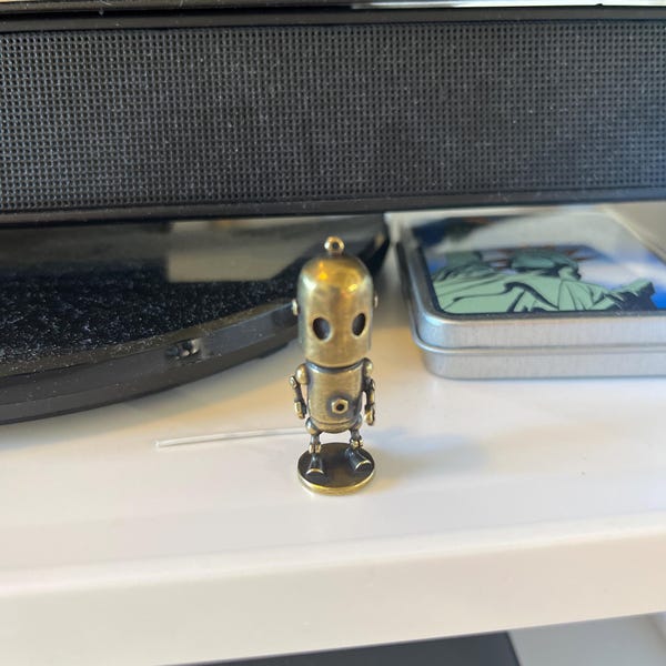 Bitsy, the Brass Robot Figurine - Etsy