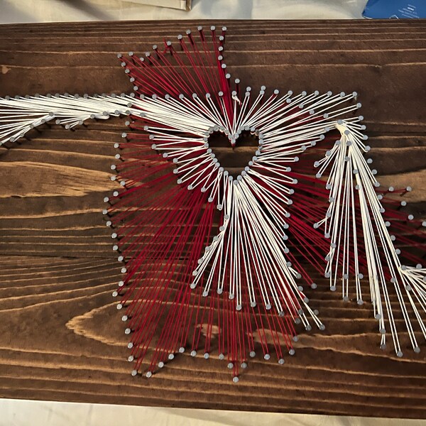 String Art Two State Wooden Sign, String Art Sign, Christmas Present ...