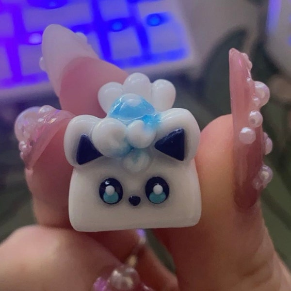 Calcifer Keycap, Studio Ghibli Keycap, Artisan Keycap, Howl's Moving ...