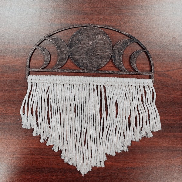 DIY Macrame Moon Phase Kit, Easy Macrame Kit, Wall Hanging Kit, Moon ...