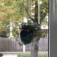 Beautiful Turquoise Hanging Planter Handmade Ceramic Indoor - Etsy UK