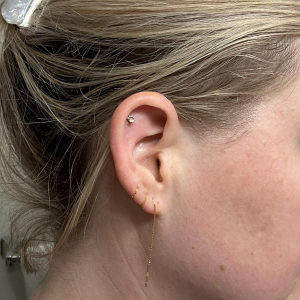 Double Piercing Earring Two Hole Earrings Double Ear Piercing Multiple ...