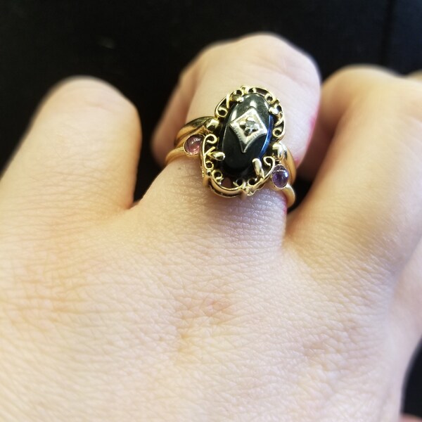 Gold Open Gemstone Ring - Double Opal Ring, 14k Gold Filled Ring ...